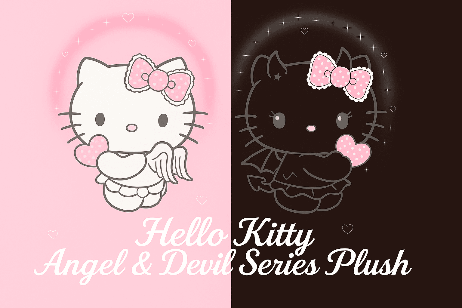 Hello Kitty Angel & Devil Plush Series | Kawaii Dark Collection ...