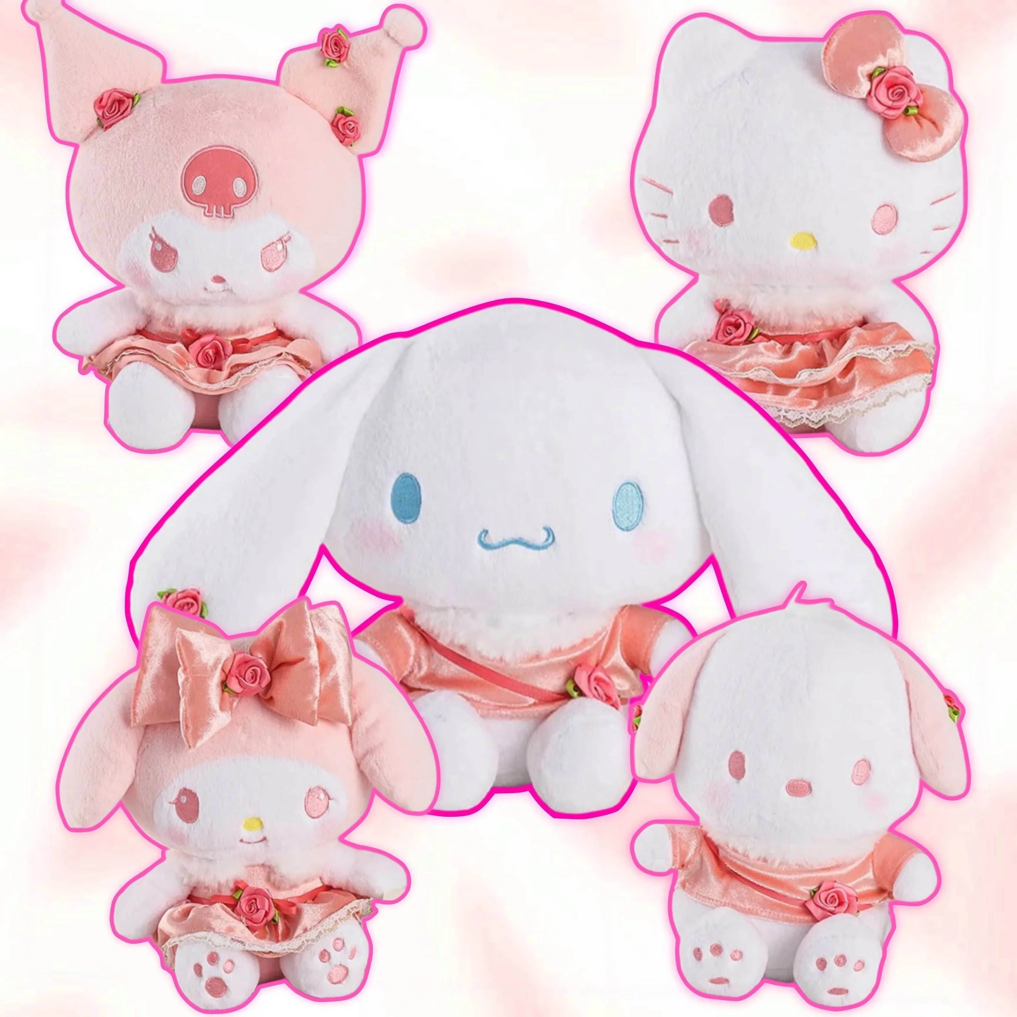 Hello Kitty Rose Plushies (28cm/11") – Snuggle Heaven